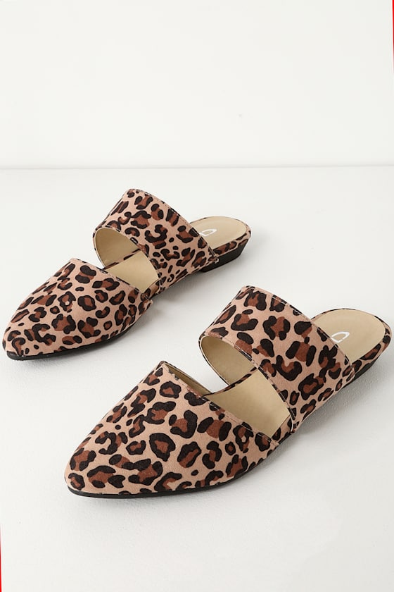 CL by Laundry Enya - Cutout Slides - Leopard Print Slides