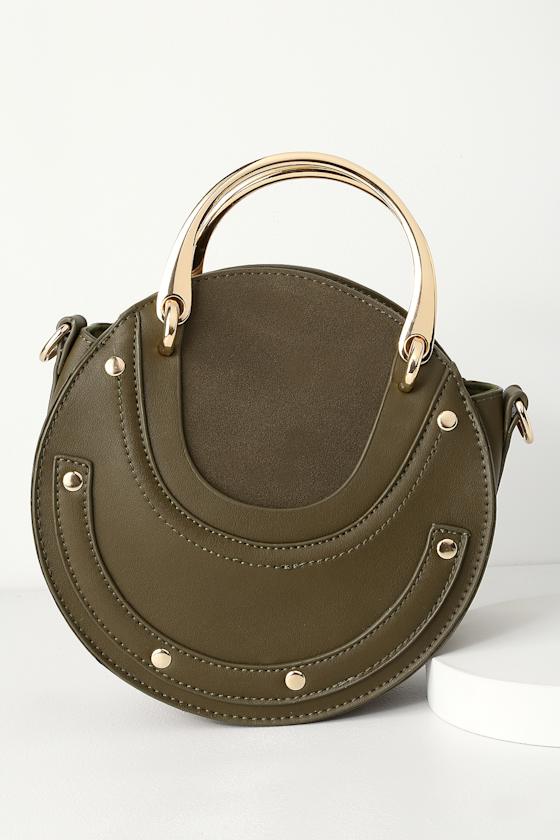 Chic Olive Green Purse - Circle Purse - Structured Purse - Lulus