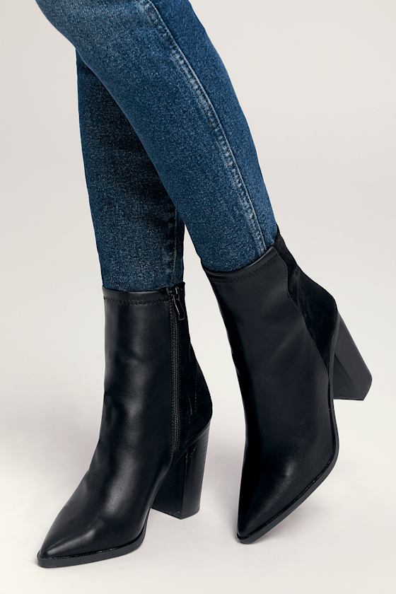 Chic Black Boots - Vegan Boots - Mid-Calf Booties - Lulus