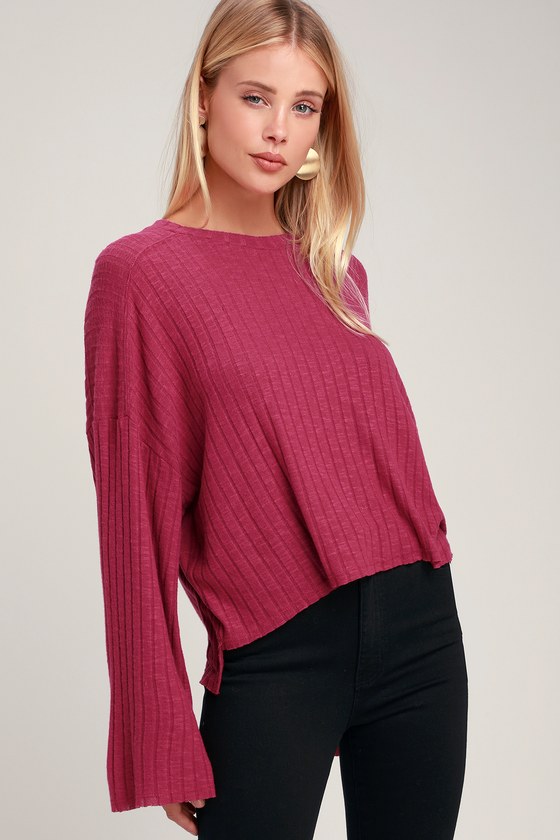 Cute Sweater Top - Fuchsia Top - Dolman Sleeve Top - Pink Top - Lulus