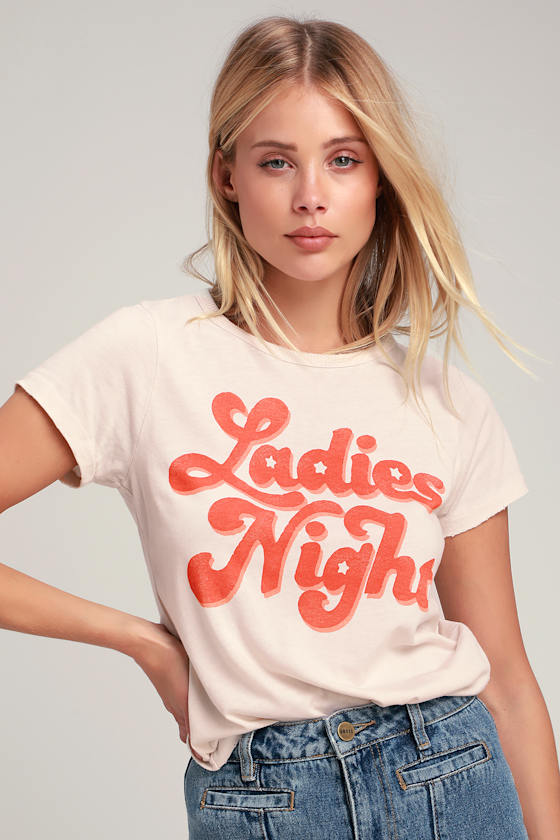 Junk Food Ladies Night Tee - Graphic Tee - Distressed Tee - Lulus