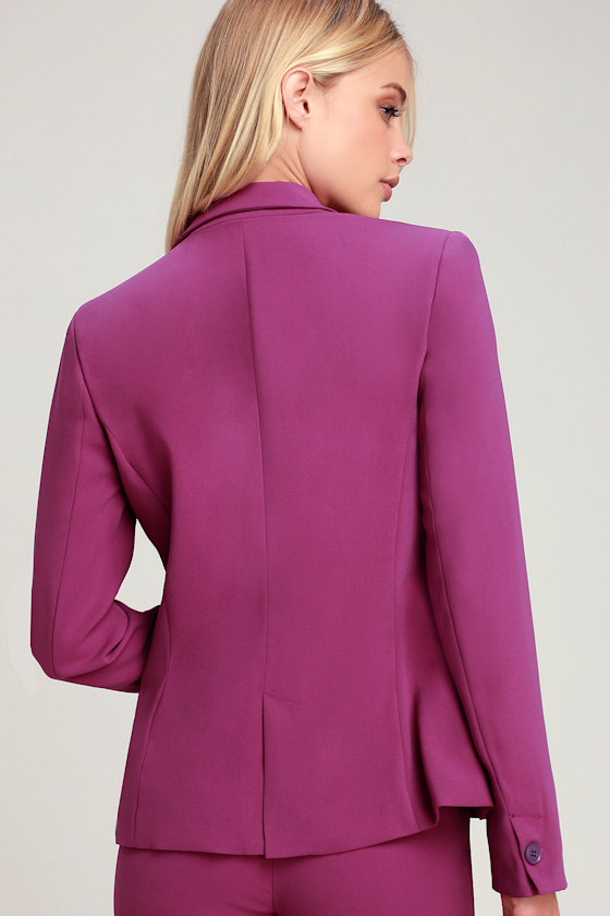 Chic Magenta Blazer - Office Blazer - Tuxedo Blazer - Blazer - Lulus