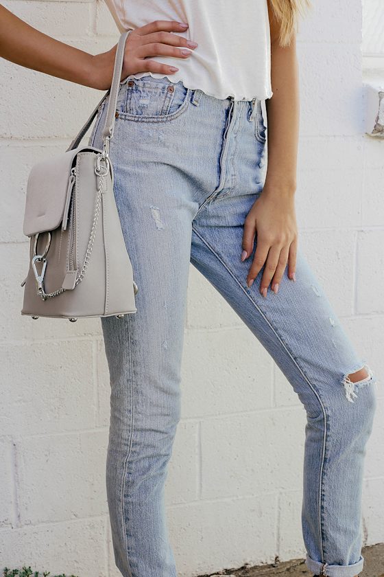 Cute Grey Backpack - Grey Vegan Backpack - Lulus