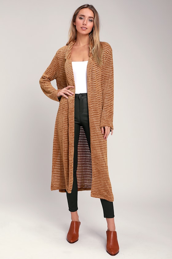 LUSH Sweater - Long Sweater - Striped Sweater - Chenille Sweater - Lulus