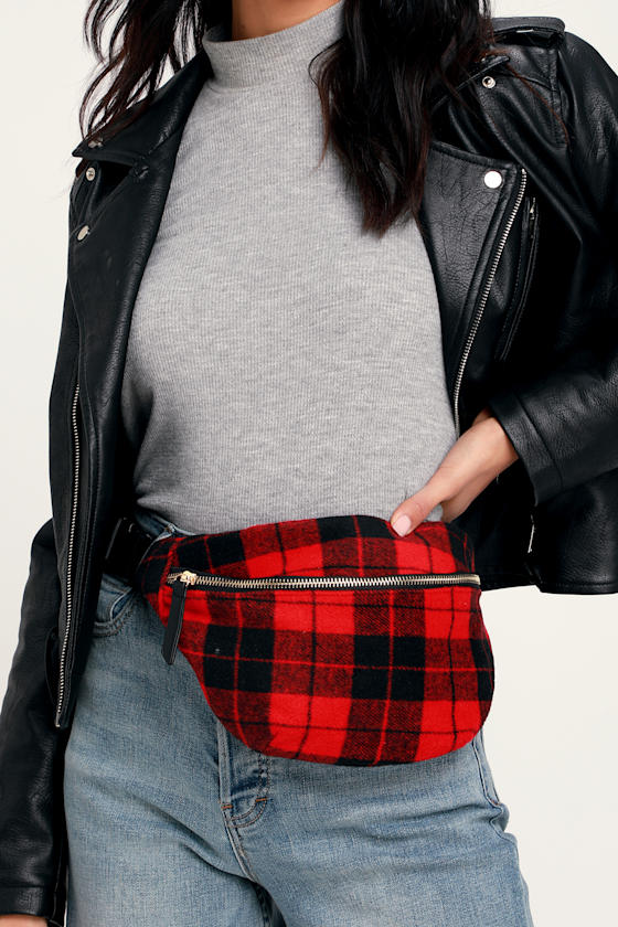 Cute Fanny Pack - Red Plaid Fanny Pack - Plaid Fanny Pack - Lulus
