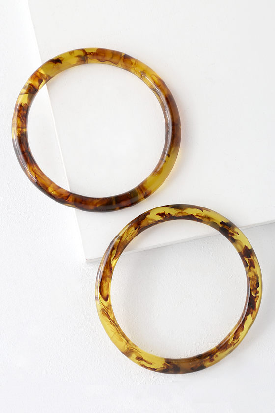 Trendy Tortoise Bangle Set - Bracelets - Bangles - Bangle Set - Lulus