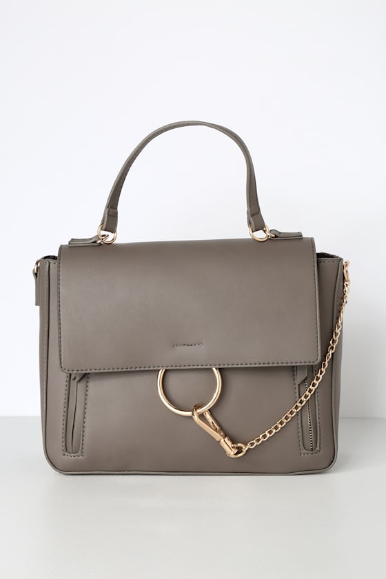 Cute Grey Handbag - Grey Purse - Classic Handbag - Lulus