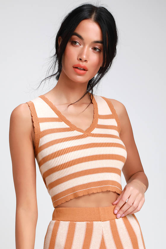 Cute Crop Top - Sleeveless Sweater Top - Cropped Sweater Top - Lulus
