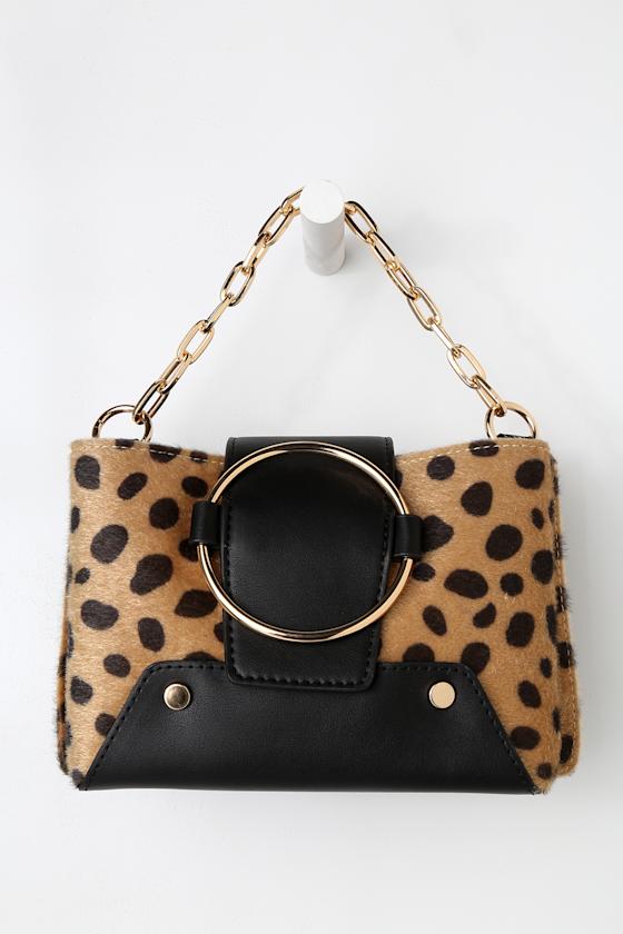 Cute Leopard Mini Purse - Vegan Mini Purse - Circle Front Purse - Lulus