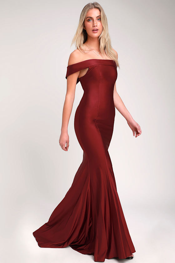 Sexy Burgundy Dress - OTS Burgundy Dress - Burgundy Maxi Dress - Lulus