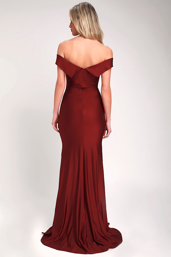 Sexy Burgundy Dress - OTS Burgundy Dress - Burgundy Maxi Dress
