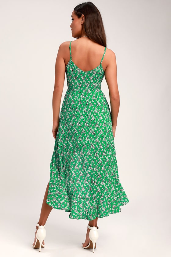 The Fifth Label Adventurer - Green Floral Dress - Wrap Dress - Lulus