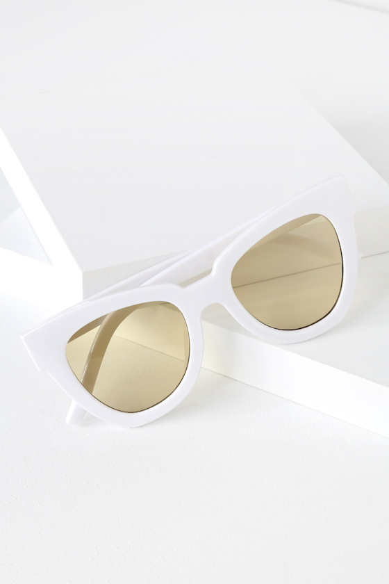 Cool Sunglasses - Oversized Sunglasses - White Sunglasses - Lulus