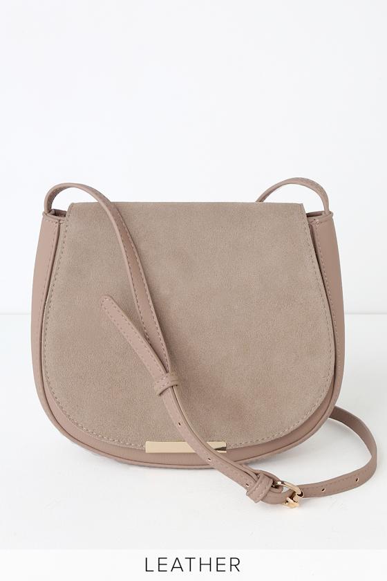 Cool Suede Purse - Taupe Purse - Genuine Suede Purse - Lulus