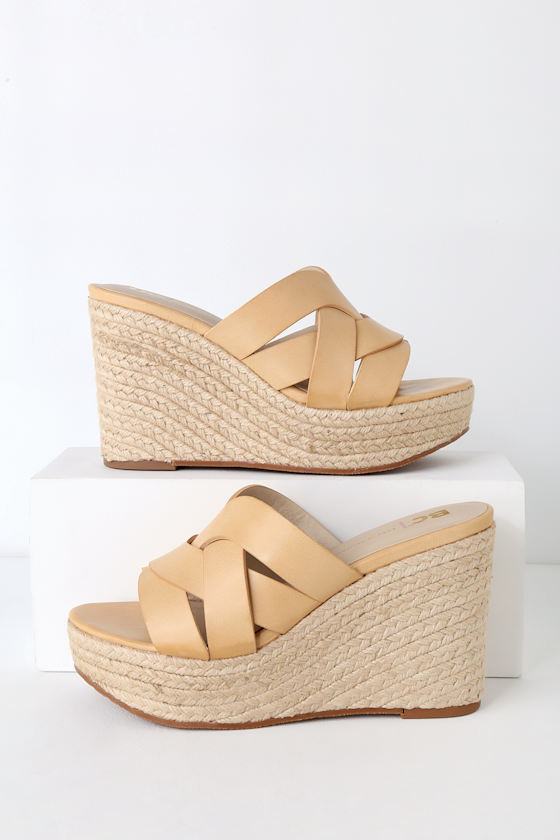 BC Footwear Eden - Natural Wedges - Espadrille Wedges - Lulus