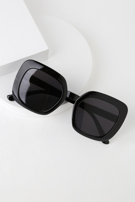 Cute Square Sunglasses - Black Sunglasses - Black Tinted Glasses - Lulus Cute Square Sunglasses - Black Sunglasses - Black Tinted Glasses - Lulus