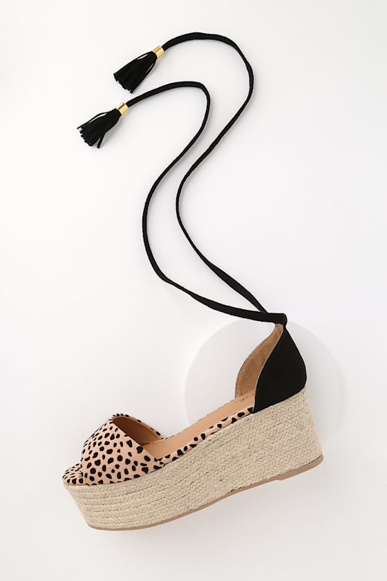 Leopard Print Wedges - Leopard Print Espadrille Wedges - Wedges - Lulus