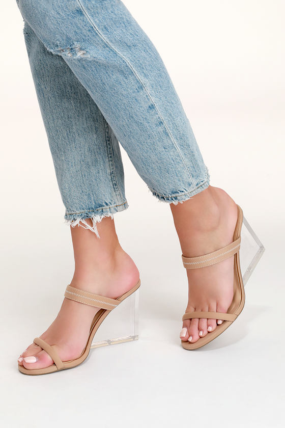 Cute Lucite Heels - Lucite Wedges - High Heel Sandals - Lulus