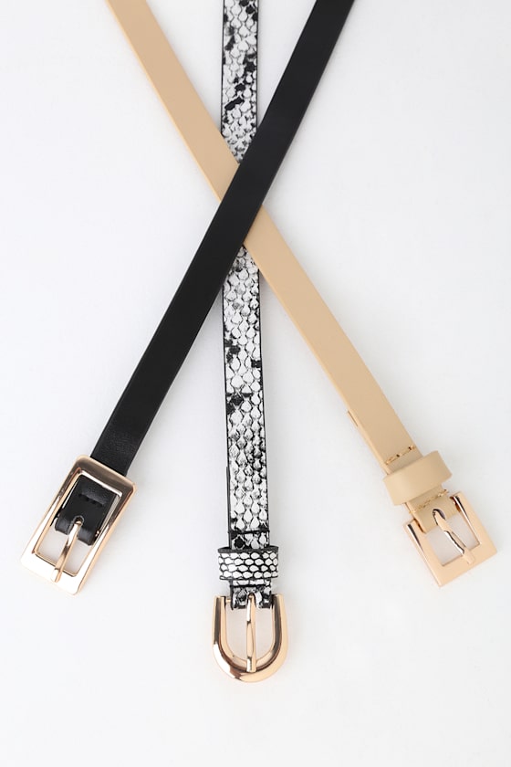 Cute Belt Set - Multi Color Belt Set - Vegan Leather Belt Set - Lulus