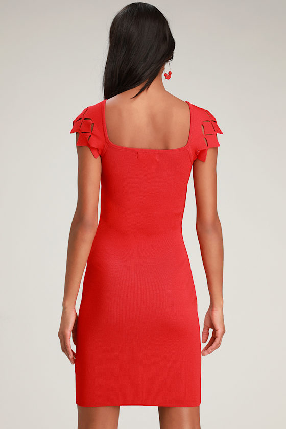 Ali & Jay TGIF - Red Bodycon Dress - Cutout Bodycon Dress - Dress - Lulus