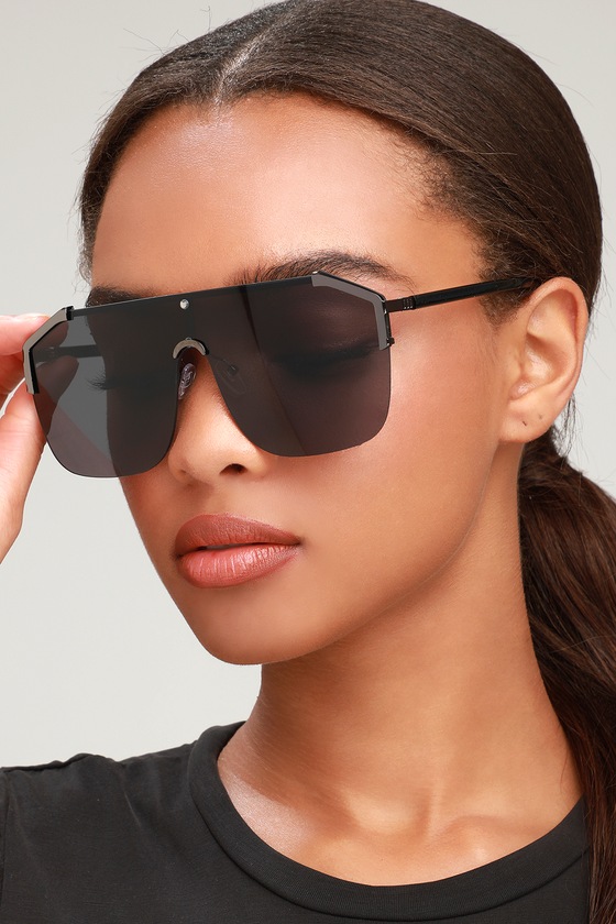 Cool Black Sunglasses Aviator Sunglasses Frameless Sunglasses Lulus