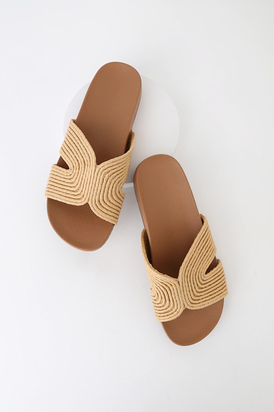 Cute Natural Sandals - Woven Sandals - Flat Sandals - Sandals - Lulus