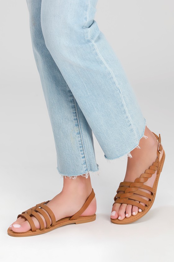 Cute Strappy Sandals Vegan Leather Sandals Slingback Sandals Lulus