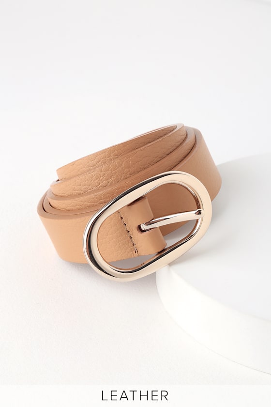 Sleek Tan Belt - Tan Leather Belt - Skinny Tan Belt - Lulus