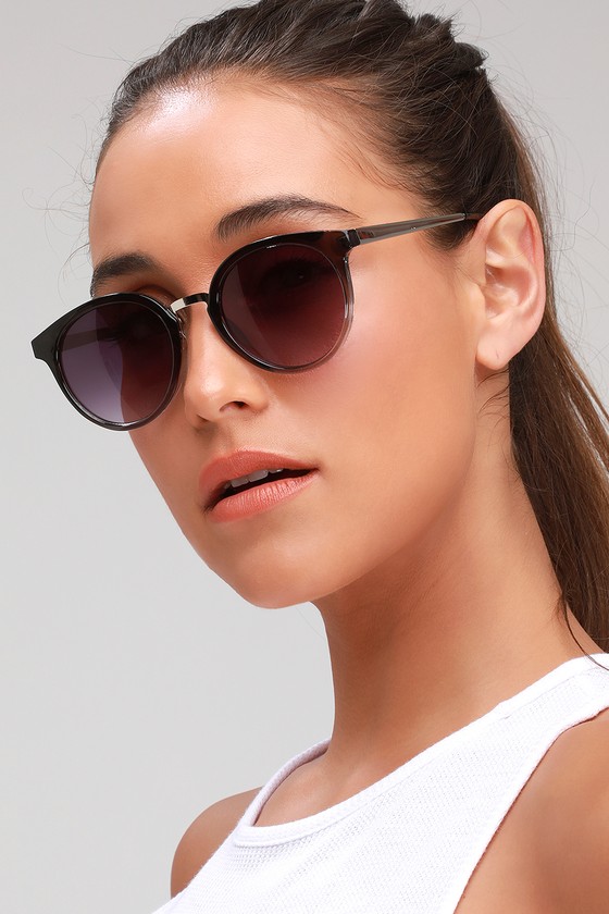 Cute Black Sunglasses Black Sunnies Tinted Sunglasses Lulus