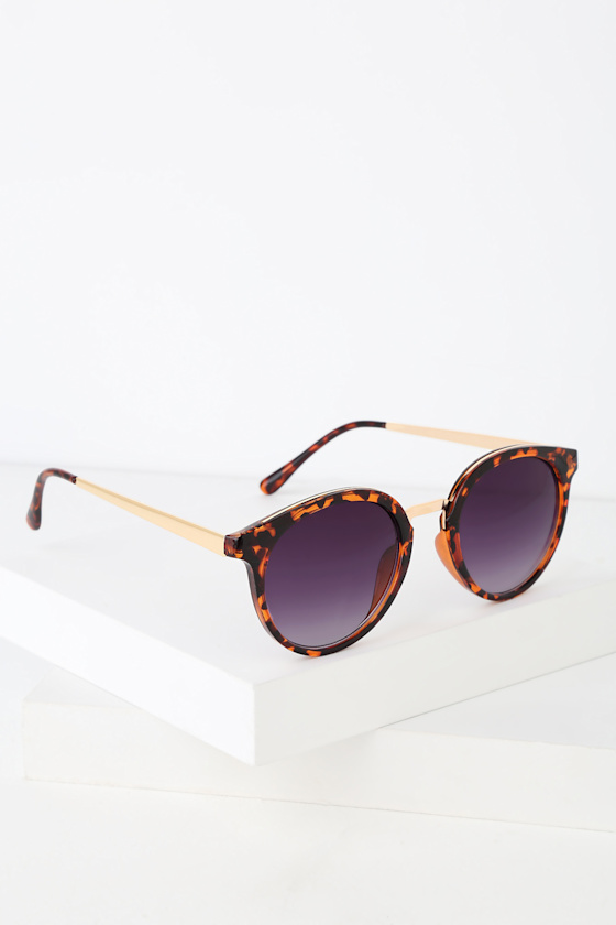 Cute Tortoise Sunglasses - Tortoise Sunnies - Tinted Sunglasses - Lulus