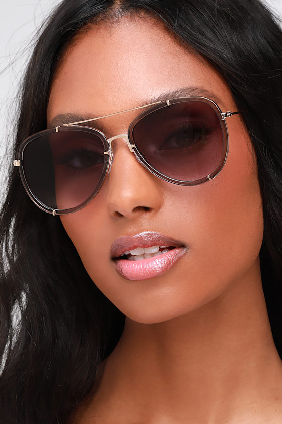 Classic Grey Sunglasses - Aviator Sunglasses - Sunnies - Lulus