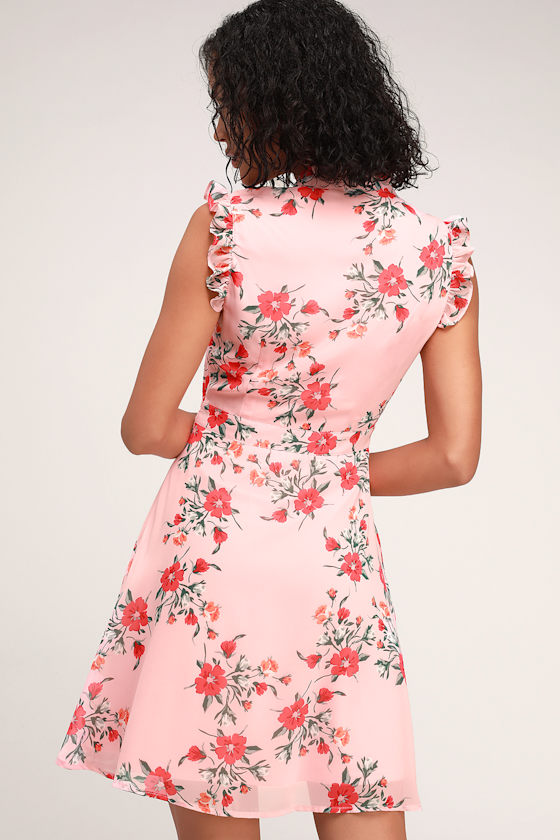 Pretty Pink Floral Print Dress - Pink Floral Print Dress - Dress - Lulus Pretty Pink Floral Print Dress - Pink Floral Print Dress - Dress - Lulus