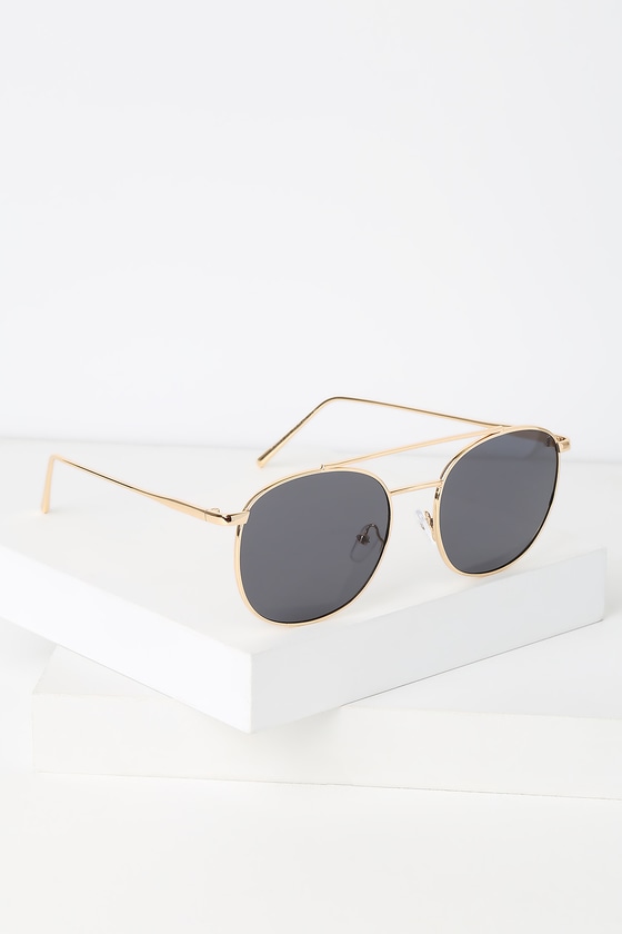 Cute Gold Sunglasses Aviator Sunglasses Black Sunglasses Lulus