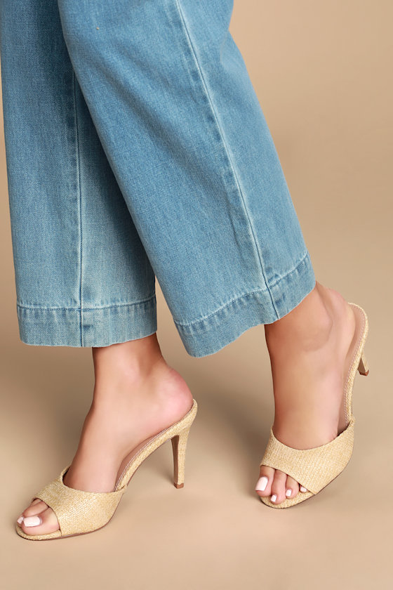 Steve Madden Erin - Raffia Heels - High Heel Sandals - Lulus