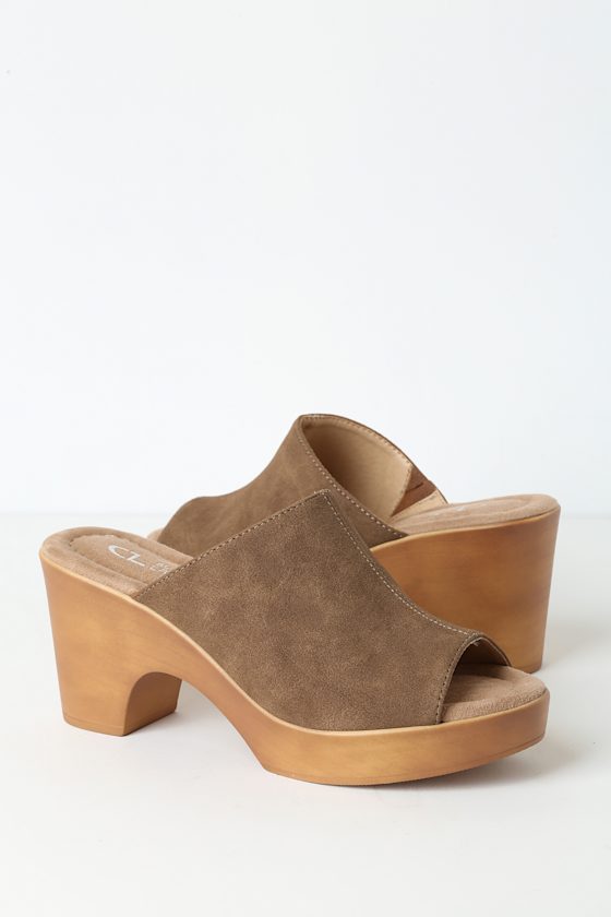 CL by Laundry Allison - Light Brown Sandals - Platform Sandals - Lulus