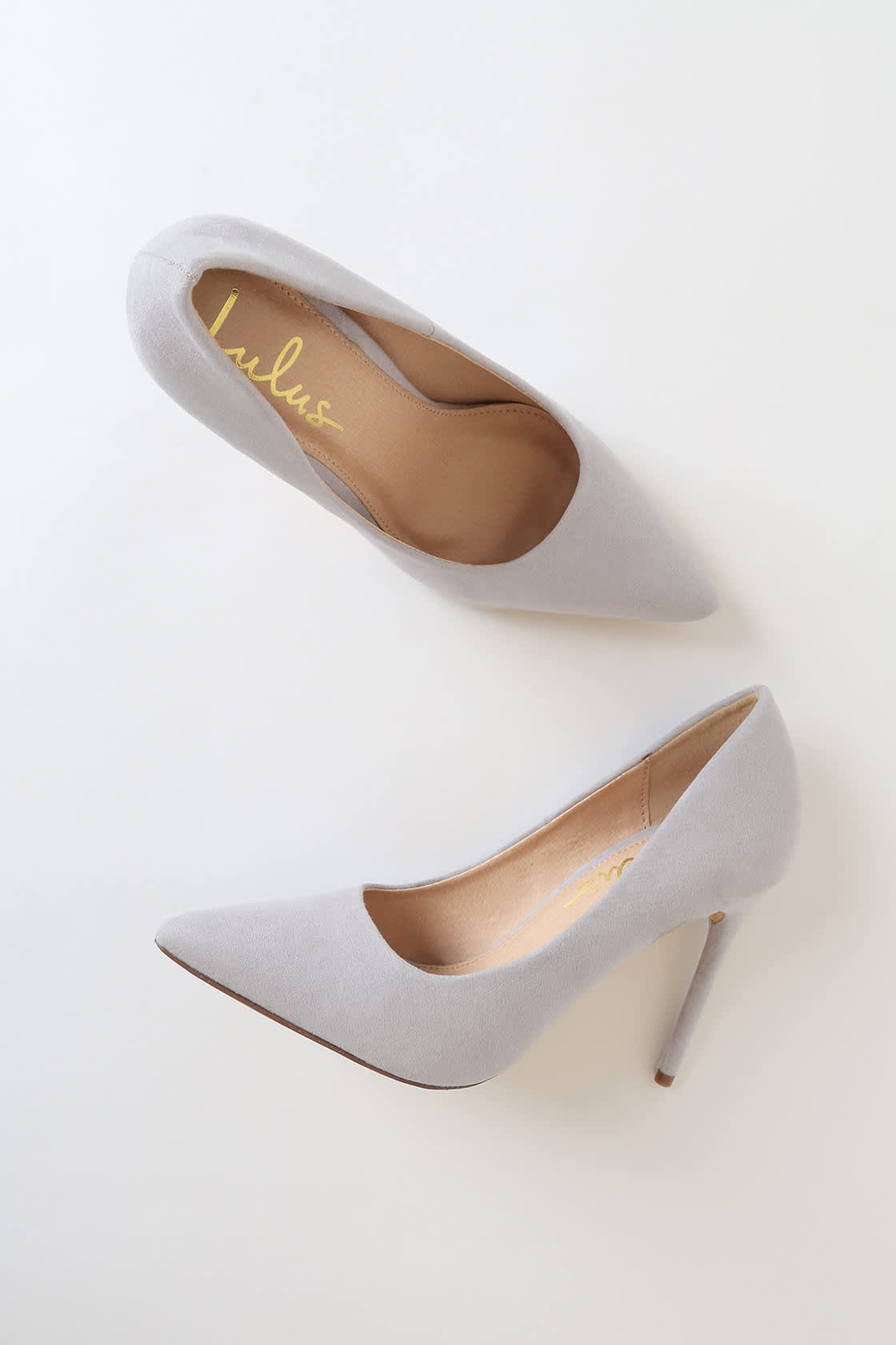 Cute Grey Pumps - Grey Suede Heels - Vegan Pumps - High Heels - Lulus