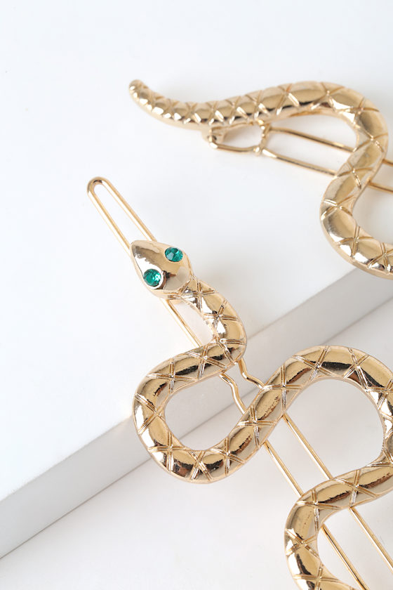 Chic Gold Hair Clips - Snake Hair Clips - Hair Pins - Lulus