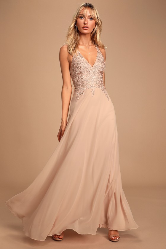 Lovely Blush Pink Dress Lace Maxi Dress Blush Pink Maxi Dress Lulus