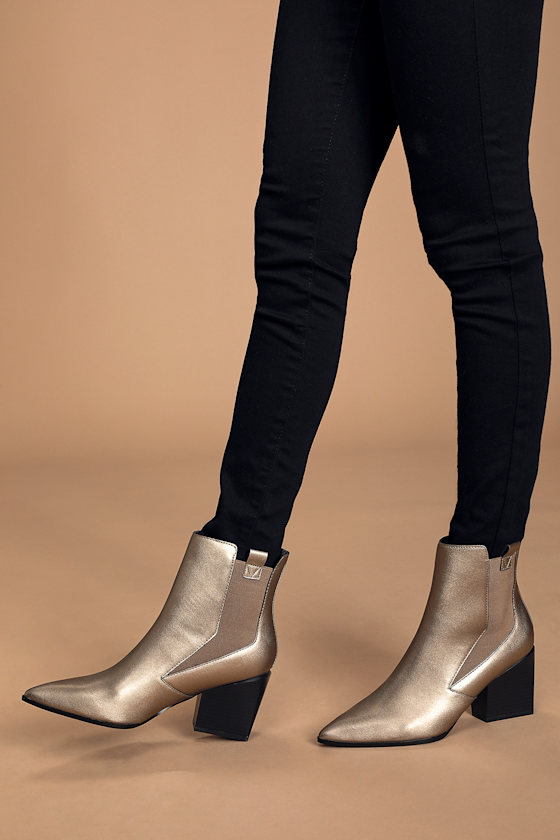 Kendall + Kylie Finigan - Pewter Booties - Ankle Booties - Lulus
