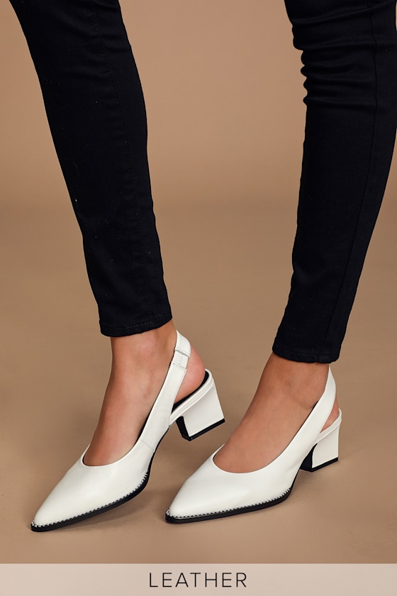 Caverley Megs Mary Jane Pumps - Pointed-Toe Pumps - Studded Pumps - Lulus