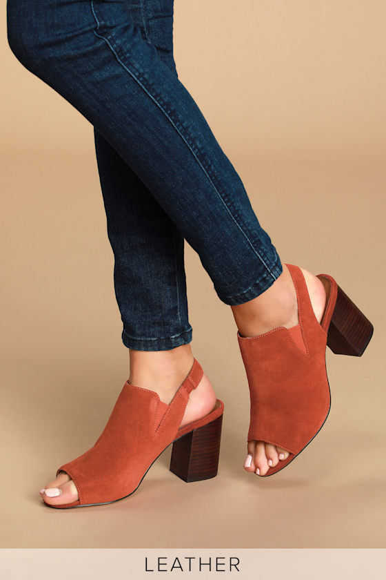 Sbicca Stonecrest Heels - Genuine Suede Heels - Slingback Heels