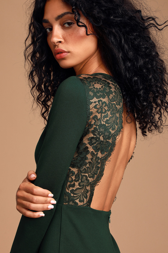 Sexy Green Dress Lace Backless Dress Backless Bodycon Dress Lulus