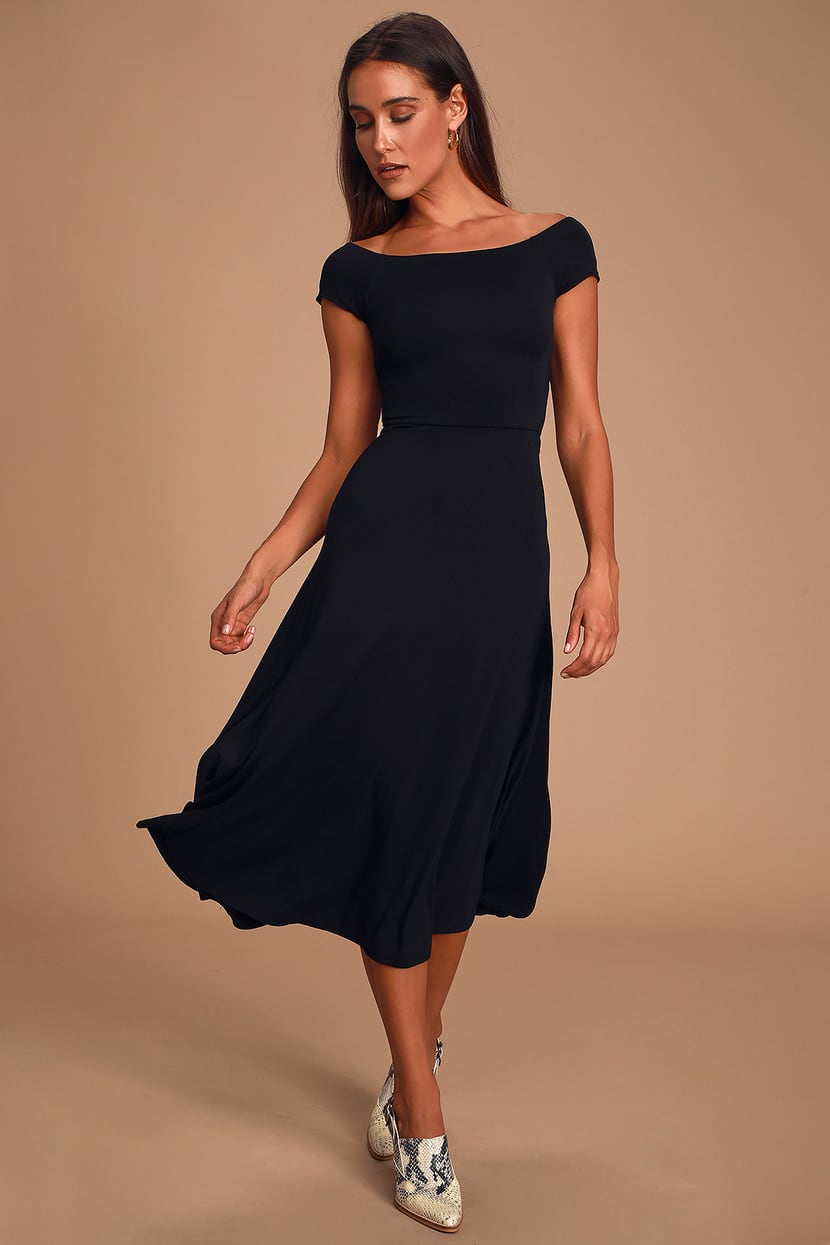 Black Midi Dress