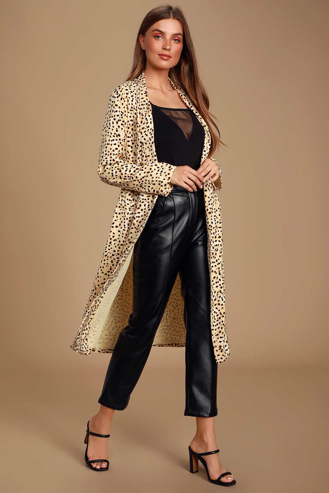 Cupcakes and Cashmere Arianne Duster- Cheetah Print Kimono Top - Lulus
