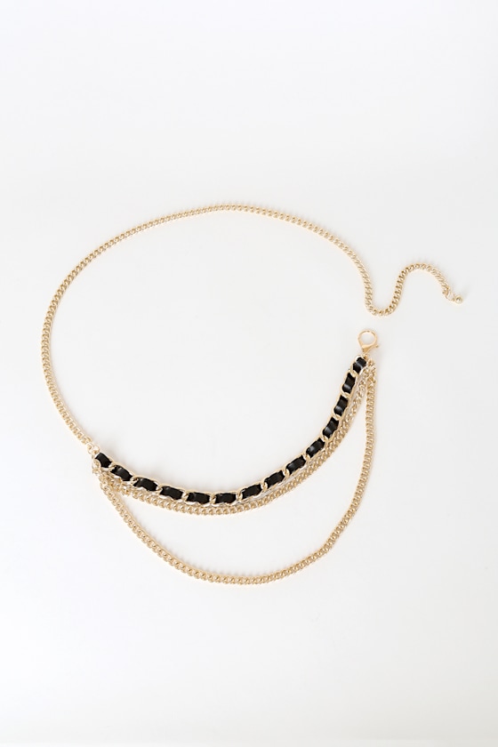 Cute Gold Chain Belt - Layered Chain Belt - Chunky Chain Belt