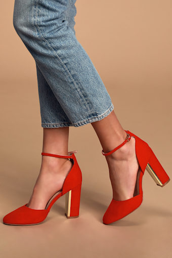 Sexy Red High Heels | Red High Heels | Red Heels - Lulus