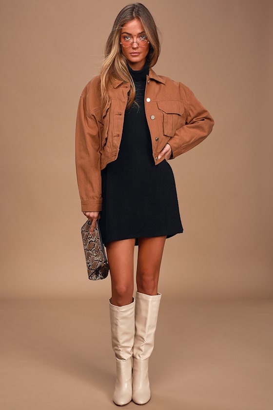 Trendy Rusty Rose Jacket - Cropped Jacket - Collared Jacket - Lulus