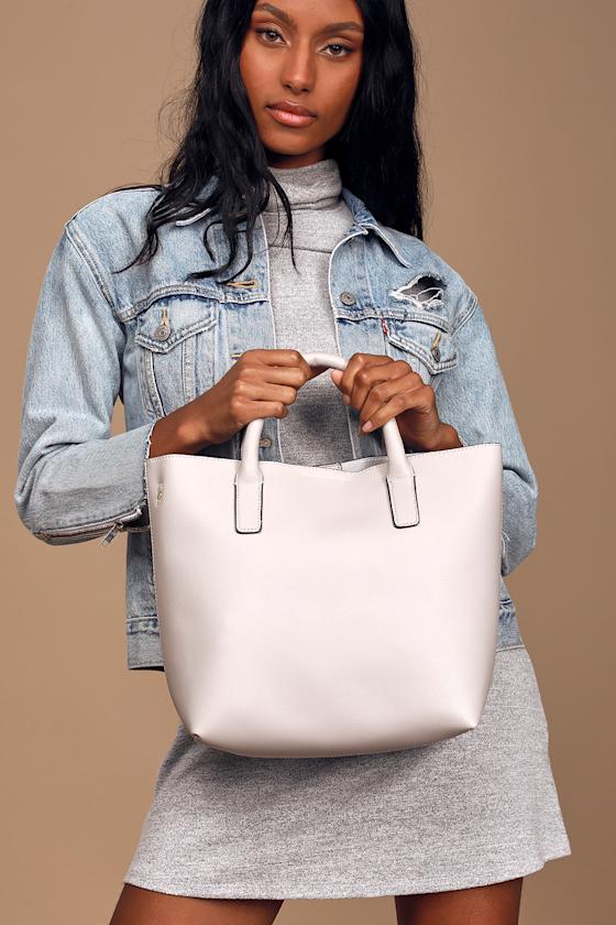 Chic Grey Tote Bag - Bag in a Bag - Oversized Handbag - Tote - Lulus