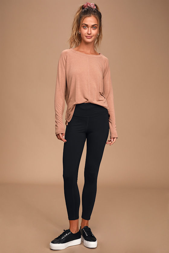 Cute Mauve Sweater Top - Crew Neck Sweater Top - Seamed Top - Lulus