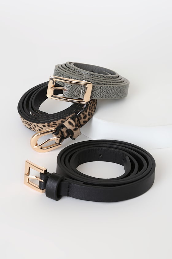 Trendy Belt Set - Multi Color Belt Set - Vegan Leather Belt Set - Lulus